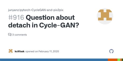 Question About Detach In Cycle Gan · Issue 916 · Junyanzpytorch