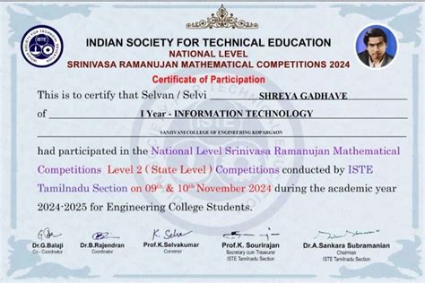 Shreya Gadhave On Linkedin Iste Mathematics Continuouslearning
