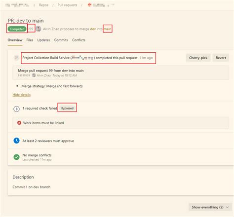 azure how to bypass policies when merging using create pr task for a