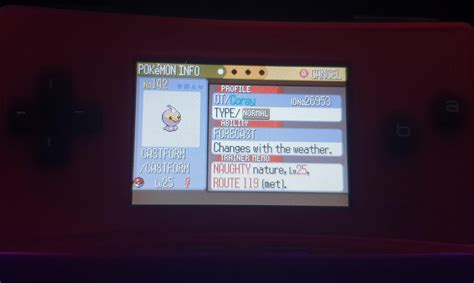 Shiny Castform In Pokemon Sapphire 😍 R Mandjtv