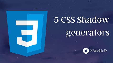 💫 Rutvikk On Twitter 5 Css Shadow Generators 🔥💥 Il4dnfdlqf Twitter
