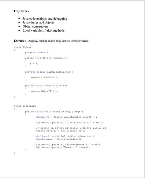 Solved Objectives • Java Code Analysis And Debugging • Java