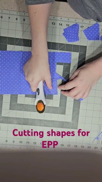 How To Cut Shapes Using An Acrylic Template Intro To Epp Cutting Shapes