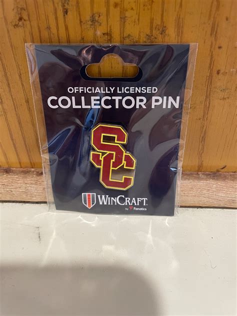 Usc Trojans Pin Classic Interlocking Logo Hat Lapel Collector Etsy