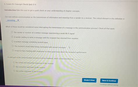 [solved] 1 learn it concept check quiz 2 1 introduction take this