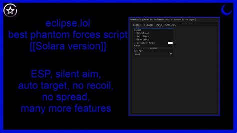 Eclipse Lol Best Phantom Forces Script SOLARA VERSION YouTube