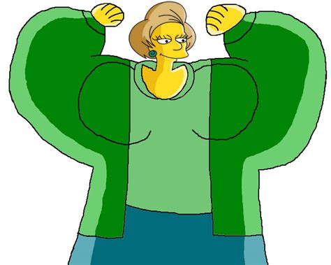 Edna Krabappel Muscular By Jp1994 On Deviantart