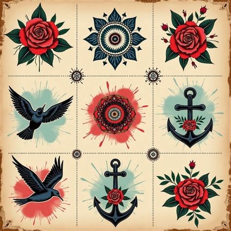 Free Traditional Tattoo Flash Image Download At Stockcake
