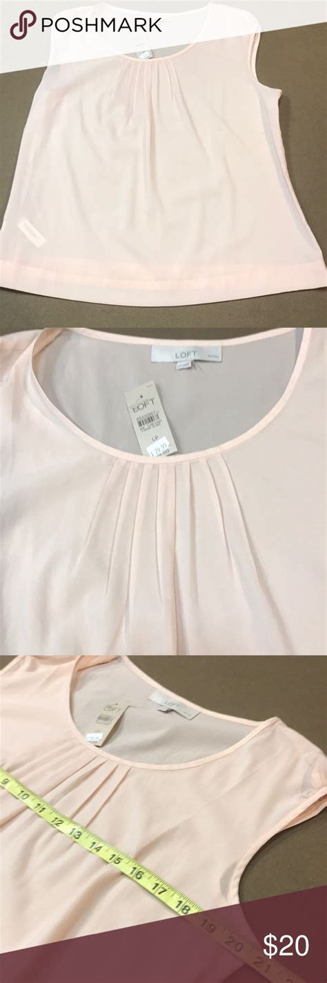 New Loft Semi Sheer Sleeveless Blouse