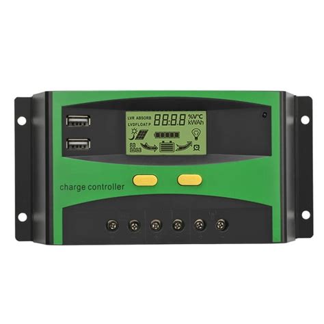 Solar Charge Controller Automatic Recognition Lcd Screen Current Display Intelligent Solar