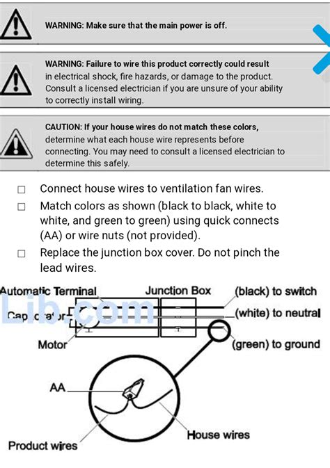 Hampton Bay Bathroom Exhaust Fan Runs Backwards Pushing Air Into