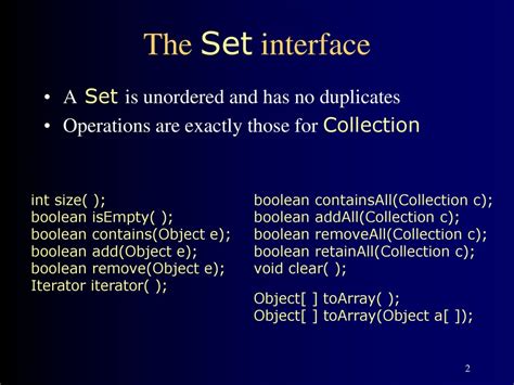 Part Of The Collections Framework Ppt Download