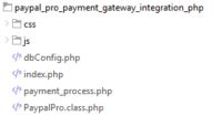 Paypal Pro Integration Php Files Structure Codexworld Codexworld
