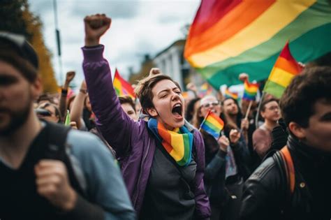 Premium Ai Image An Asian Protest Where Participants Fight For Equal