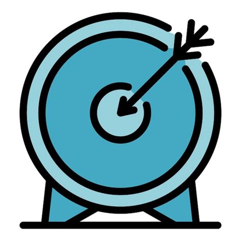 Premium Vector Business Target Icon Outline Business Target Vector Icon Color Flat Isolated