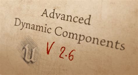 Advanced Dynamic Components In Blueprints UE Marketplace