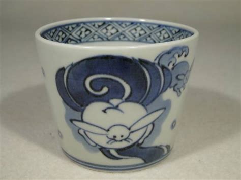 【中古】 一期一会 染付 波兎の絵そば猪口 の落札情報詳細 ヤフオク落札価格検索 オークフリー