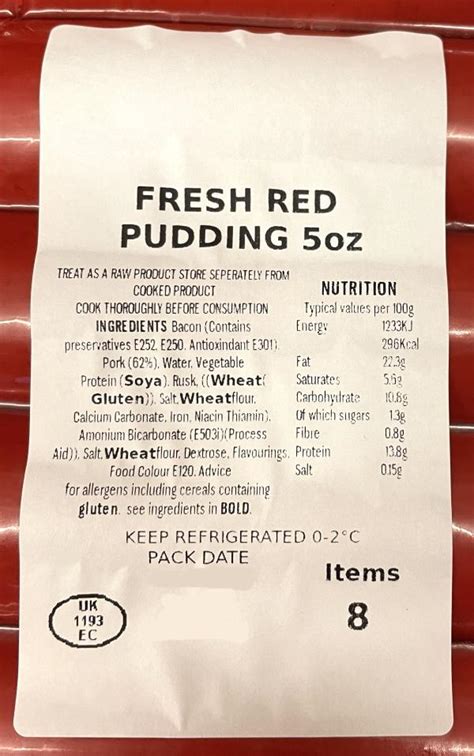 Polony Red Pudding 8 X 140g