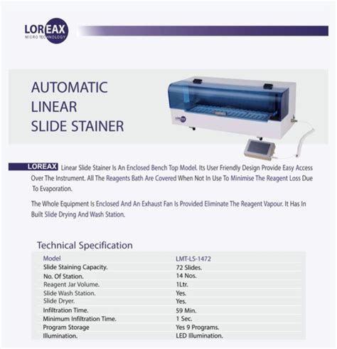 Automated Slide Staining Machine Color Light White At Best Price In