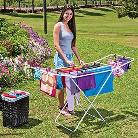 Varais De Chão Alumínio Grande Retrátil Com Abas Seca Roupas Intimas Apartamento Articulado