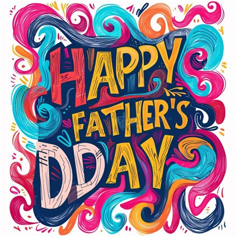 Happy Father Day Greetings Premium Ai Generated Image