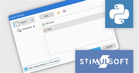 customize export options for an efficient ui