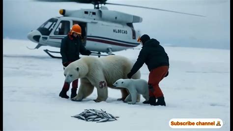 A Rescue Teams Care Saved A Pregnant Polar Bear Giving Her And Her