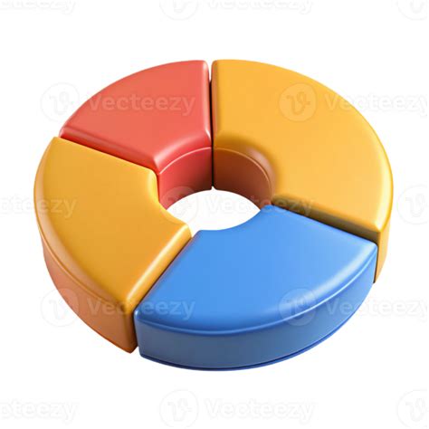 Unparalleled Impressionist Circular Pie Chart Divided Into Segments Crisp Edges Flat Color
