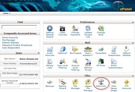 Hướng dẫn truy cập Web Disk trong Cpanel SGC vn