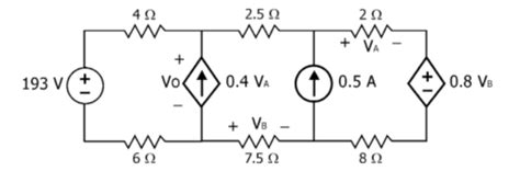 Solved A Solve The Circuit Using Mesh Supermesh Analysis Chegg