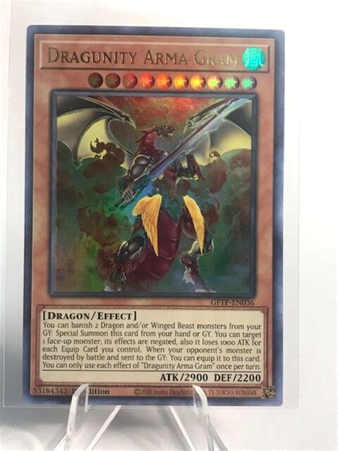 🔥dragunity Arma Gram Gftp En036 Ultra Rare 1st Edition🔥 204 Cards