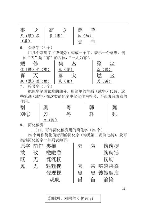 1080p高清二简字简体字对照表 哔哩哔哩