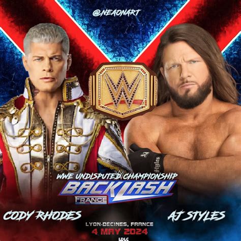 Wwe Backlash France Poster Design In 2024 Wwe Poster Design Poster
