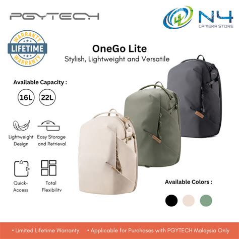 Pgytech Onego Lite Backpack 16l 22l For Everyday Backpack Travel