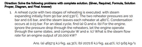 Direction Solve The Following Problems With Complete