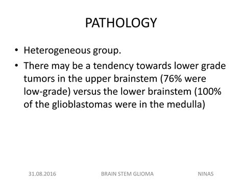 Brain Stem Glioma Ppt