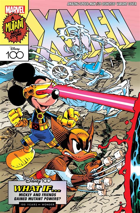 Mickey Mouse And Friends Invade Marvel Variant Comic Covers For Disney100