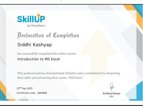Siddhi Kashyap On Linkedin Skillup