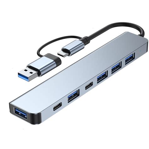 Jrocdr Versatile Type C Hub Port USB Expansion Hub For Laptops And Tablets Walmart Com