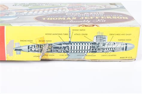 Vintage Nuclear Submarine Model Kit By Renwal Ebth