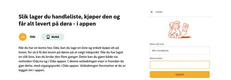 Oda Lage Og Kj Pe Handleliste Datahjelperne
