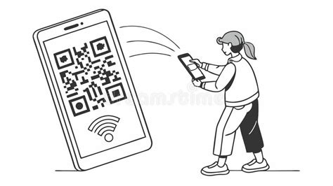 Scanning Qr Code With Phone Digital Interaction And Modern Access