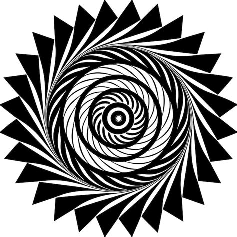 Premium Vector Black And White Abstract Swirl Illustration