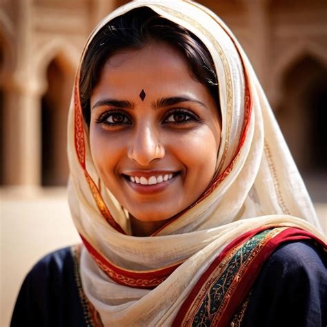 Omani Woman From Oman Typical National Citizen Premium Ai Generated Image