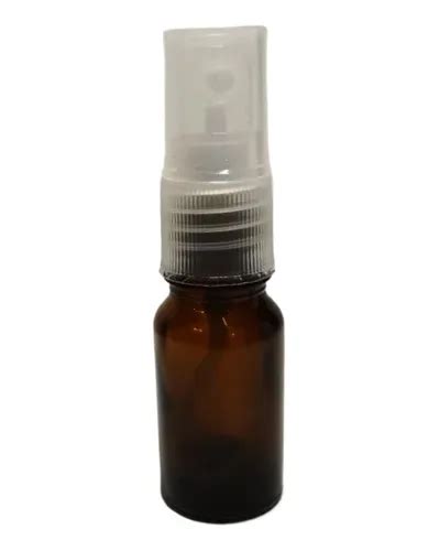 Frasco Vidrio Mbar Ml Con Atomizador Natural Pzs Env O Gratis