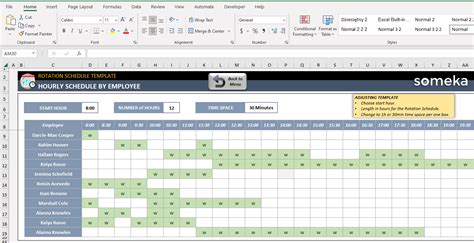 Excel Spreadsheet Template For Scheduling
