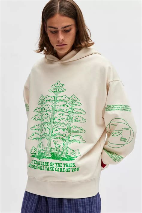Chnge Uo Exclusive Trees Are The Roots Of Living Hoodie Sweatshirt