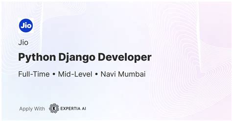 Python Django Developer Job Navi Mumbai Mid Level