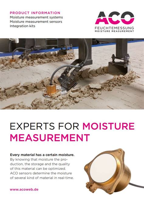 Aco Automation Components Moisture Measurement Feuchtemessung