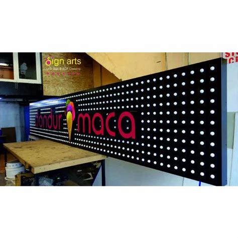 Sign Arts Acrylic Pixel Program LED Sign Shape Rectangle At Rs Square Feet In Secunderabad